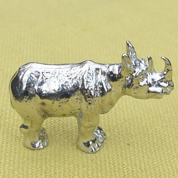 Rhinoceros Figurine Rhino Miniature Rhino Sculpture - Etsy