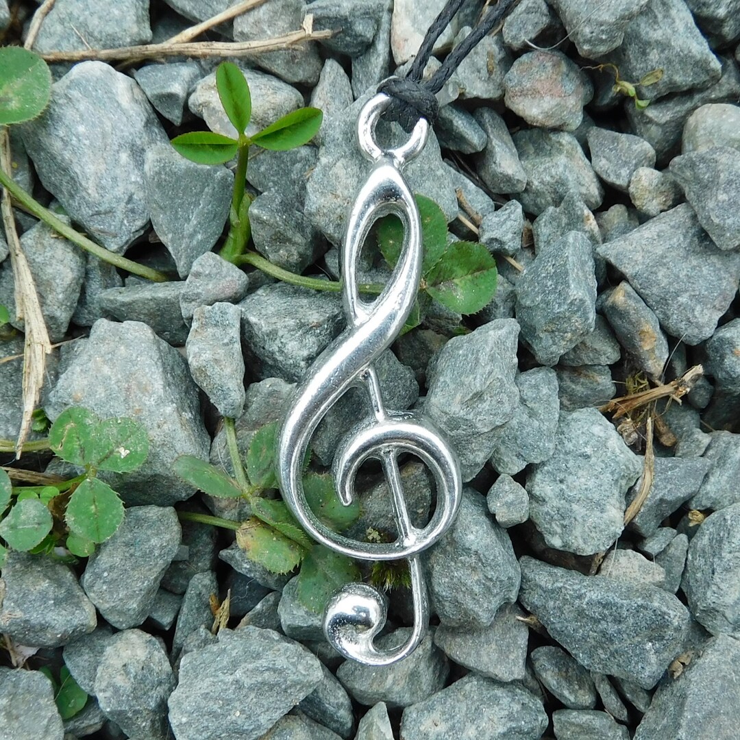 Handcrafted Treble Clef Pendant – Musical Heritage. Handmade in Finest ...