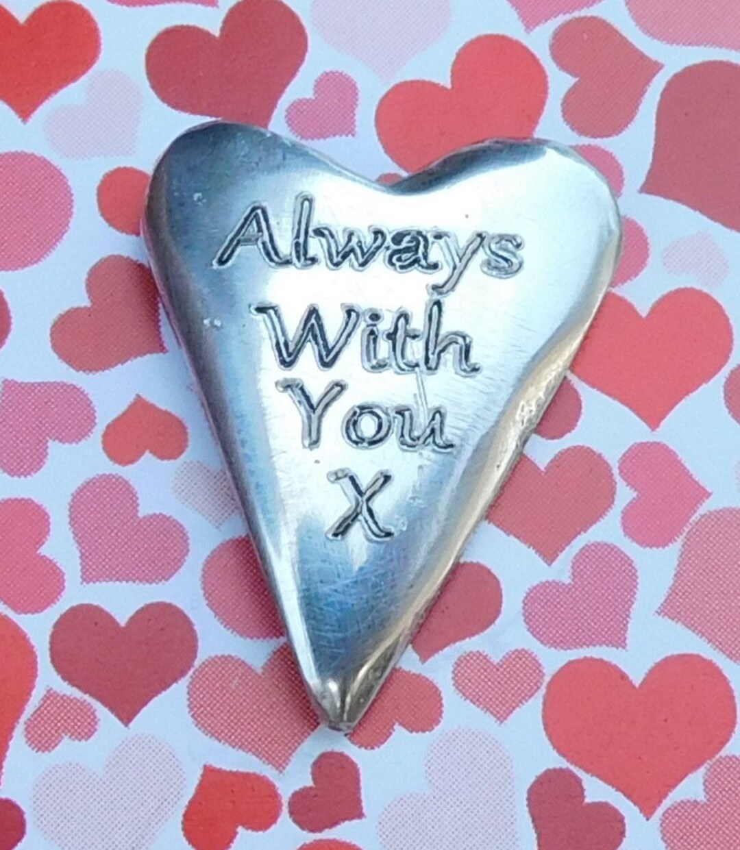 Always With You Pocket Heart Token, Love Heart Token, Heart Pocket ...