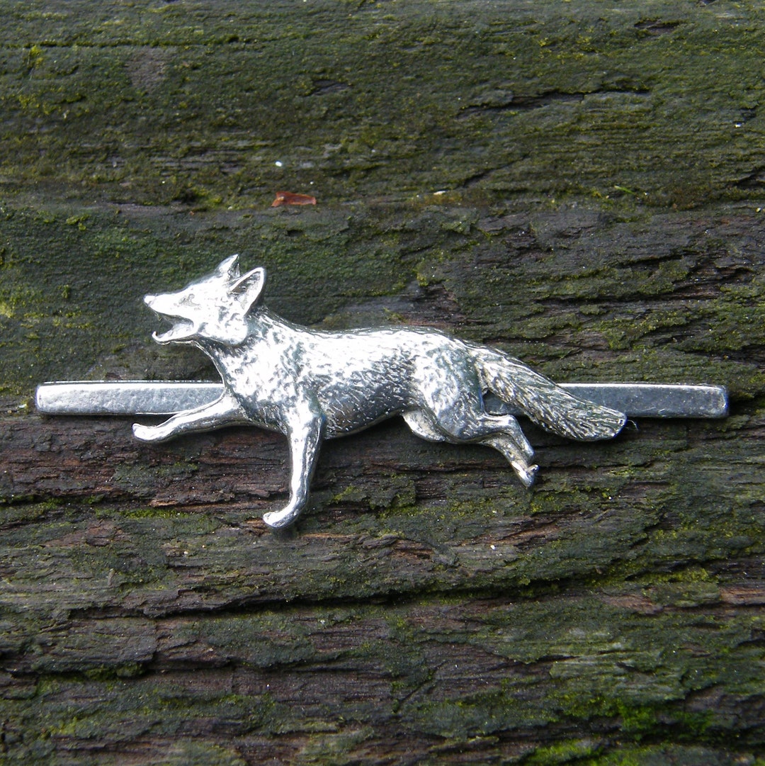 Fox Tie Clip, Hand Cast in Fine Pewter - Etsy