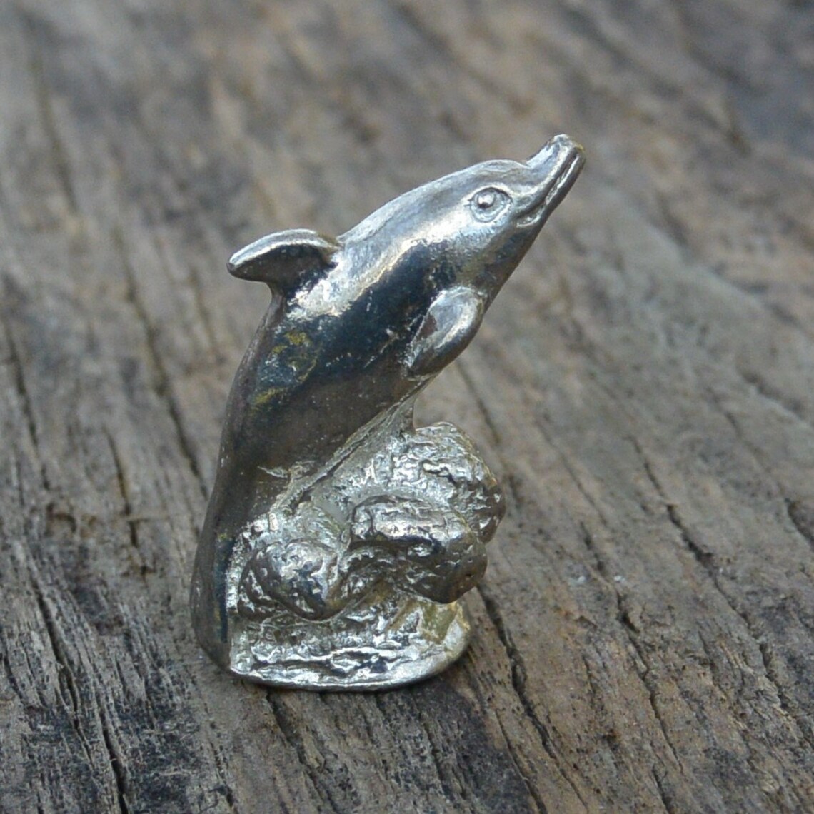 Dolphin Figurine Miniature Dolphin Handmade in Fine Pewter | Etsy