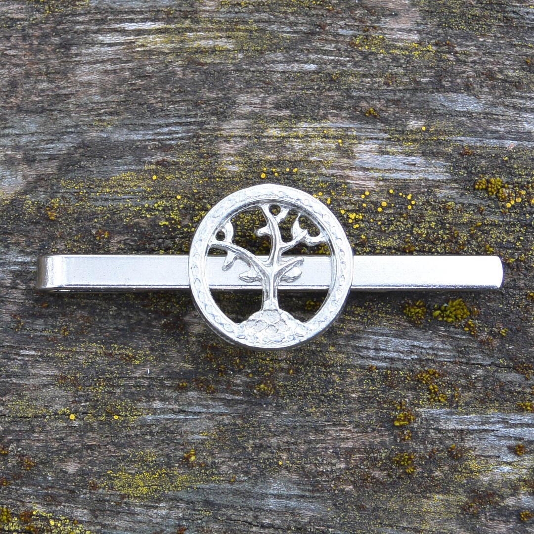 Tree of Life Tie Clip, Tree of Life Accessory, Handcast in Fine Pewter ...