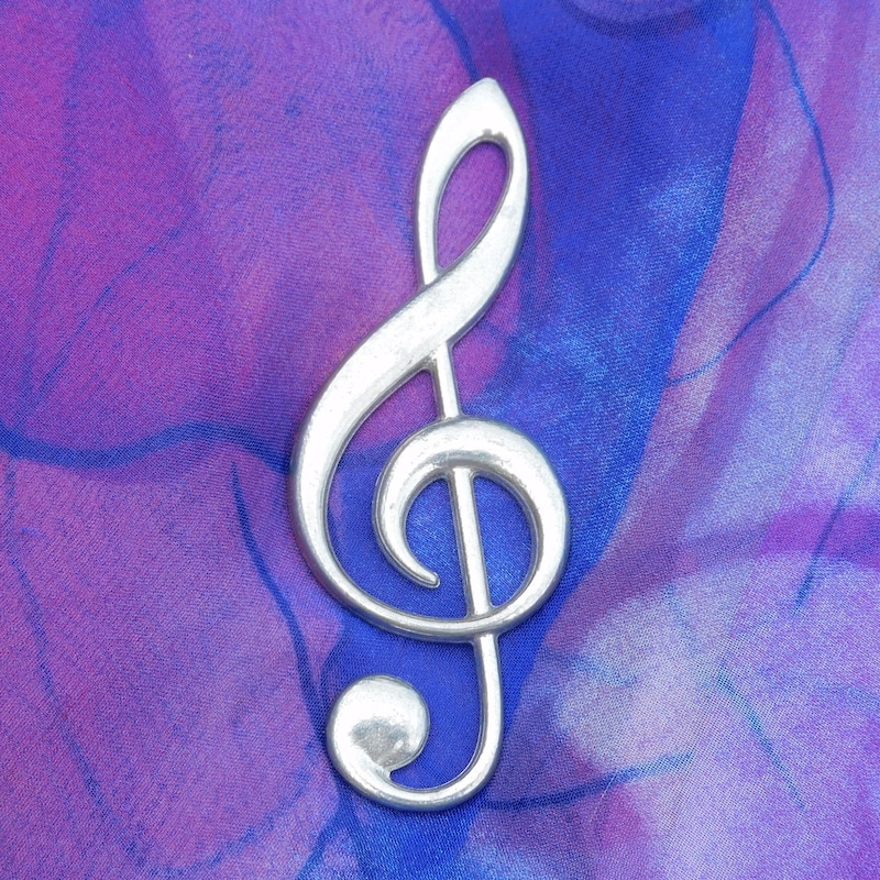 Treble Clef Pin - Etsy