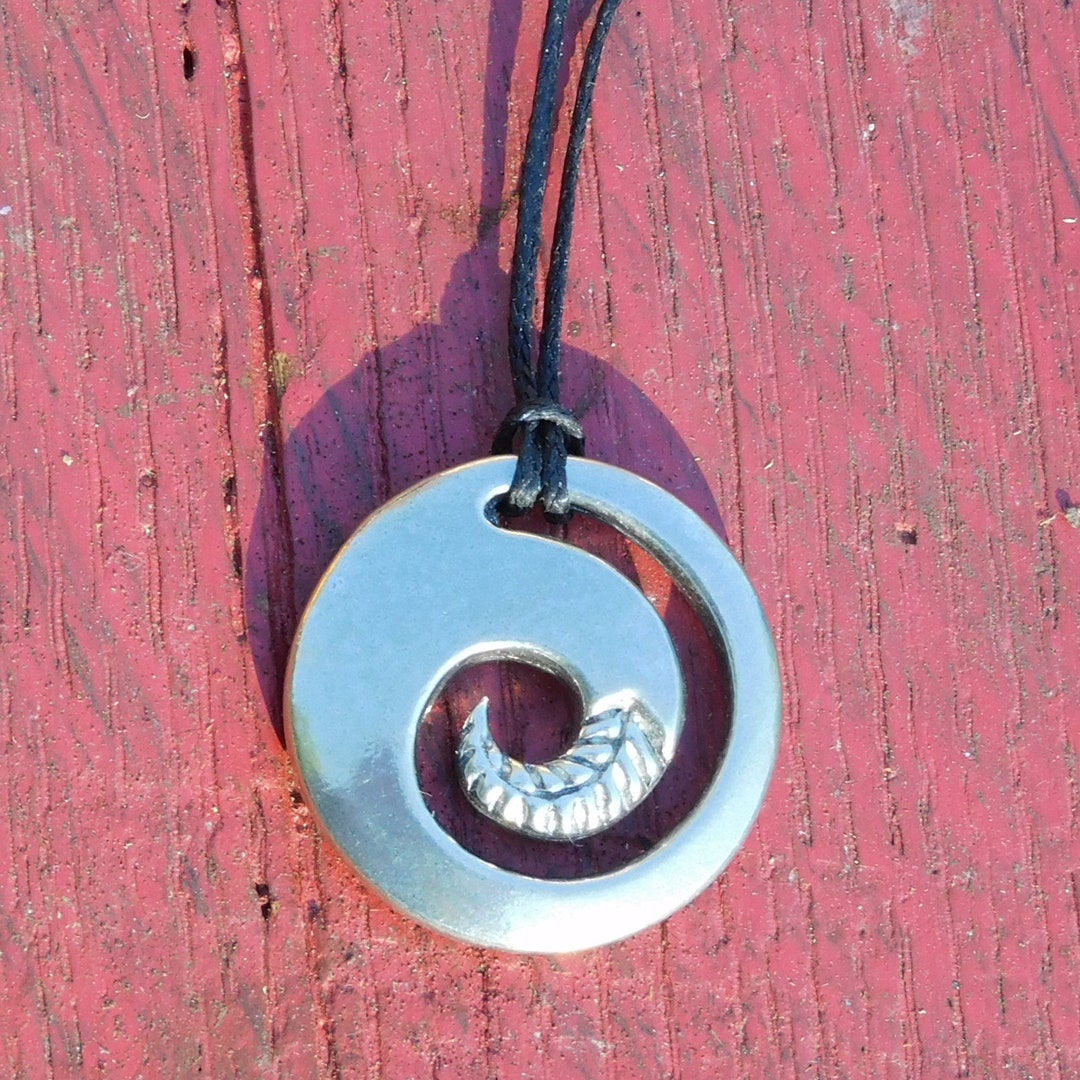 Handcrafted Koru Fern Pendant, Represents New Beginnings and Harmonious ...