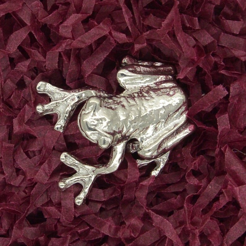 Miniature Frog, Frog Figurine, Hand Cast in Fine Pewter by William ...