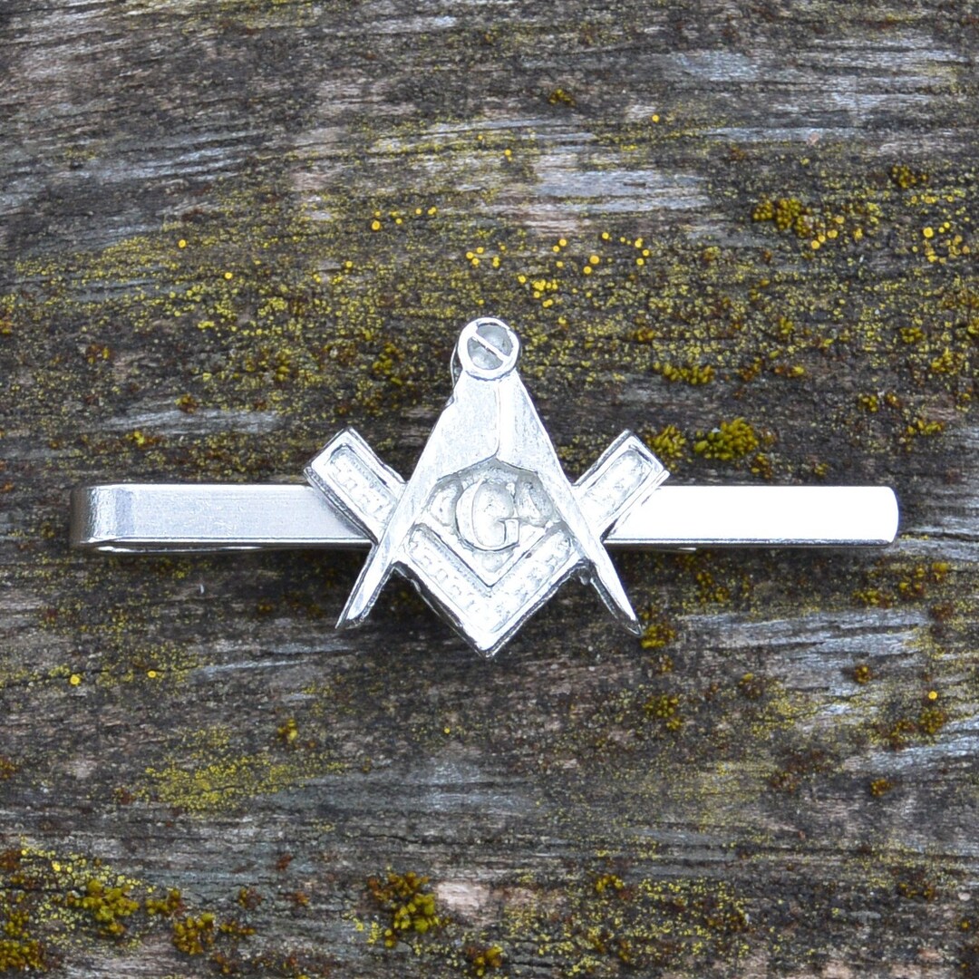 Masonic Tie Clip, Masonic Tie Clip With G, Masonic Gift, Handcast in ...