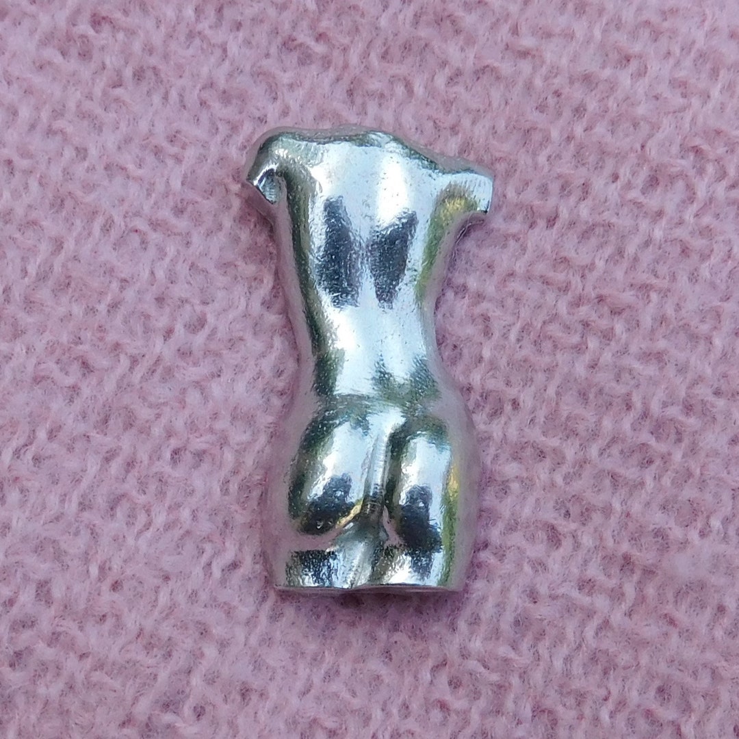 Naked Female Torso Brooch, Female Torso Jewellery, Handmade in Fine ...