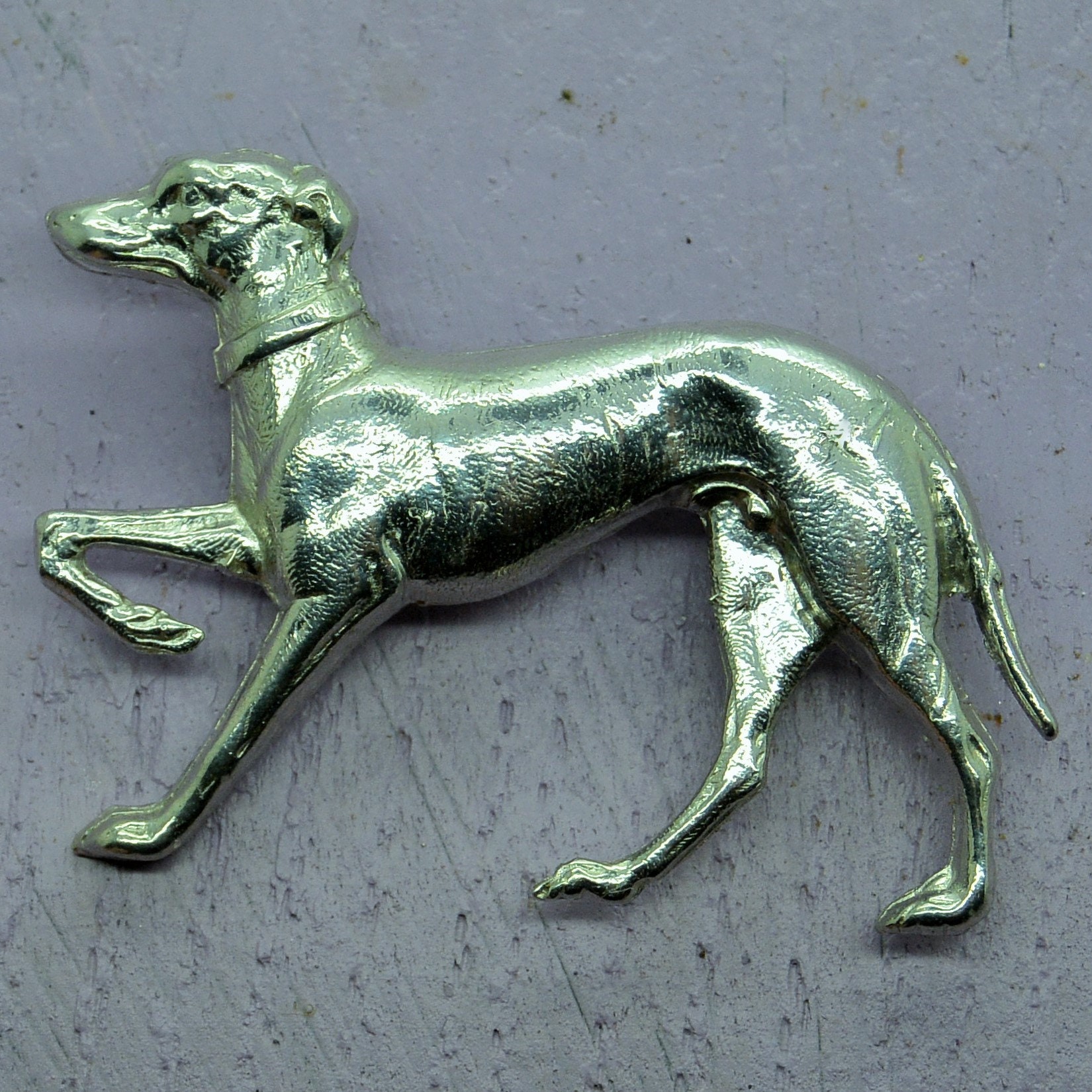 Greyhound Brooch Greyhound Lovers Gift Hand Cast in Fine - Etsy