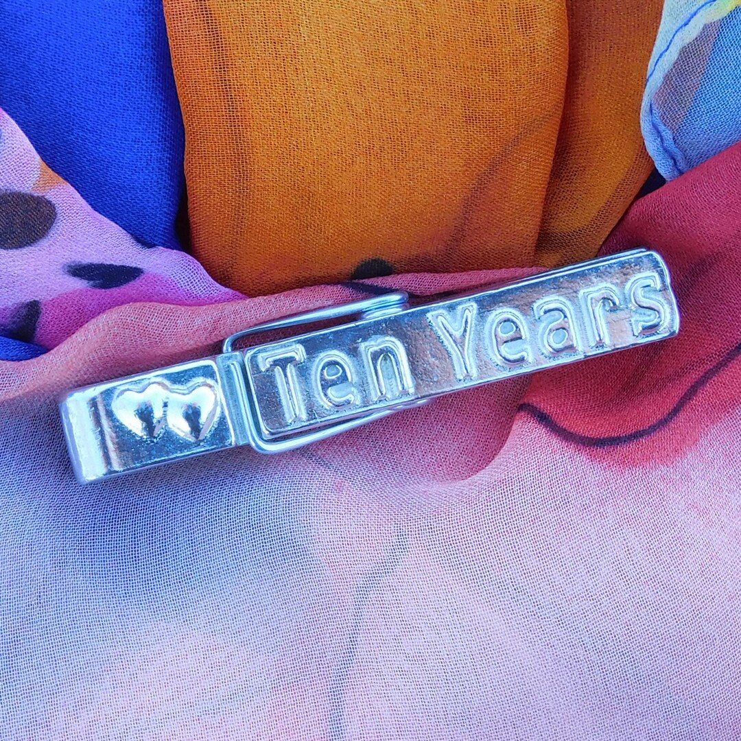 Ten Years Tin Anniversary Fridge Magnet, Handmade by William Sturt in ...
