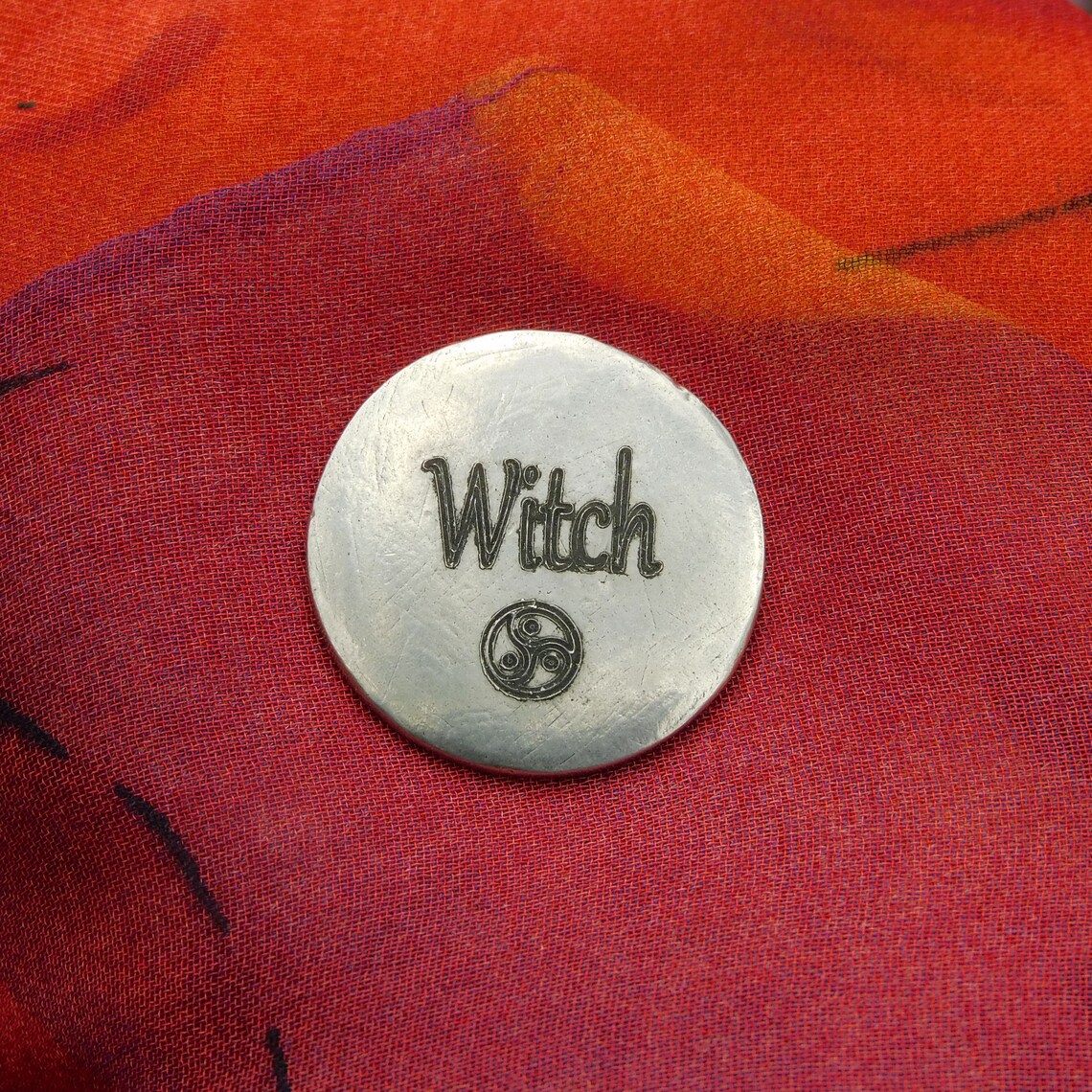 Witch Token, BDSM Pocket Token, BDSM Accessories, Sub Aftercare Token ...