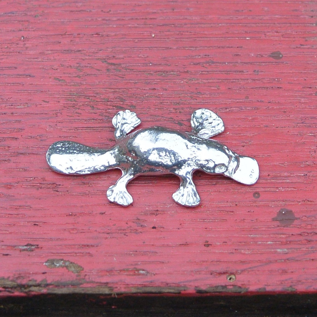 Platypus Figurine, Miniature Platypus, Handmade, in Fine Pewter, by ...
