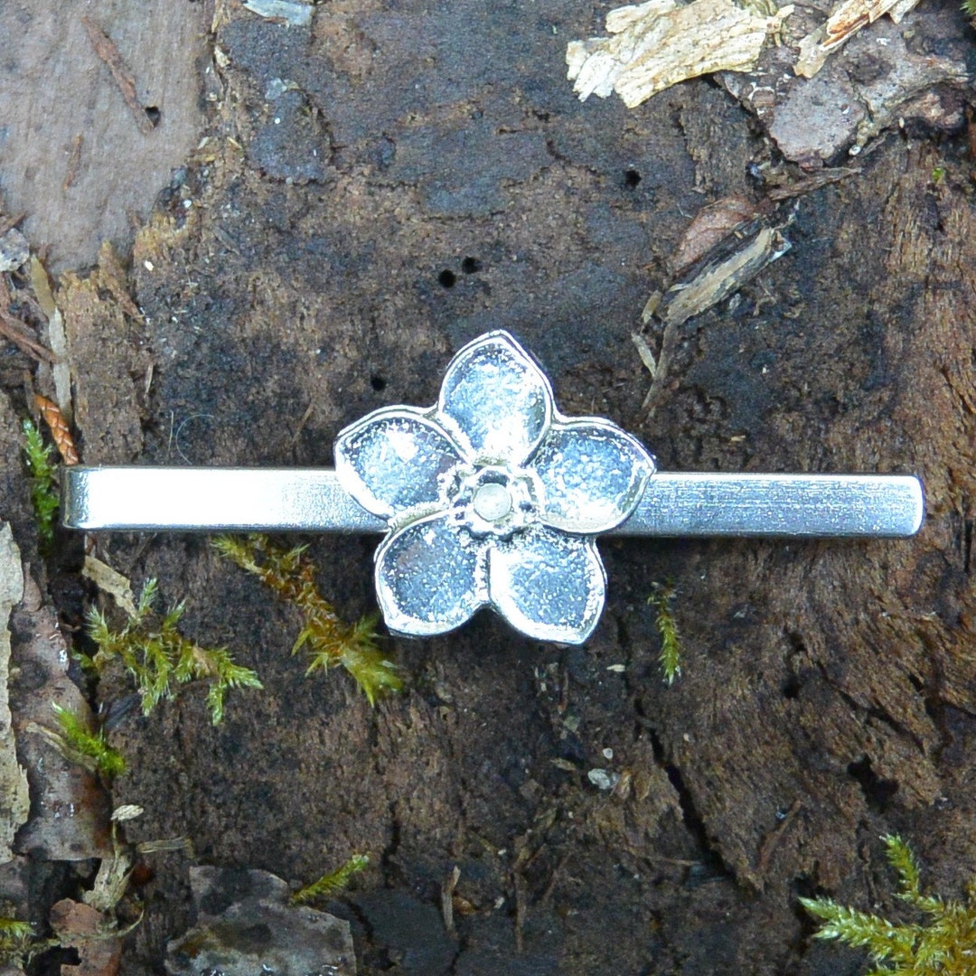 Forget Me Not Tie Clip, Forget Me Not Tie Clip, Forget Me Not Gift ...