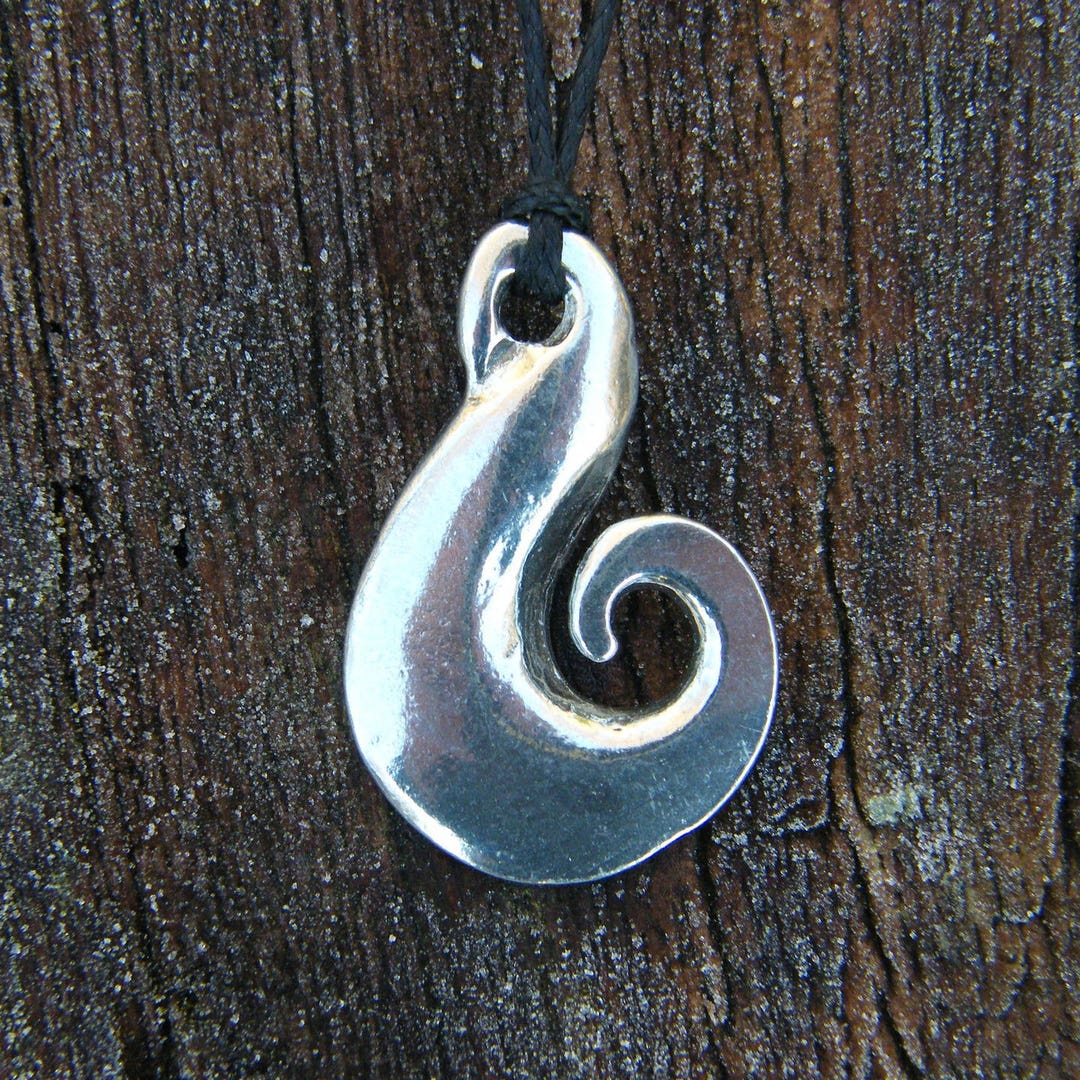 Handcrafted Koru Pendant, Represents New Beginnings and Harmonious ...