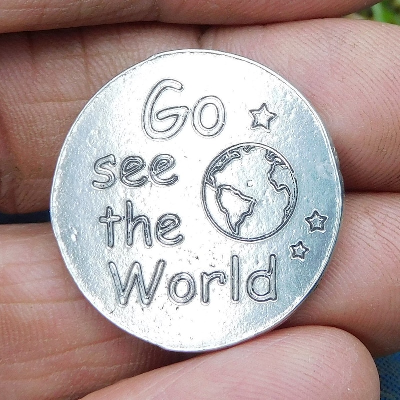 Travel Token Keychain - Etsy