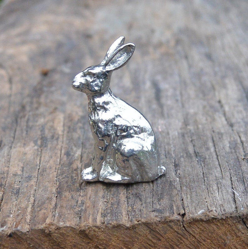 Pewter Lucky Hare, Hare Sculpture, Handmade, in Finest Pewter, by ...