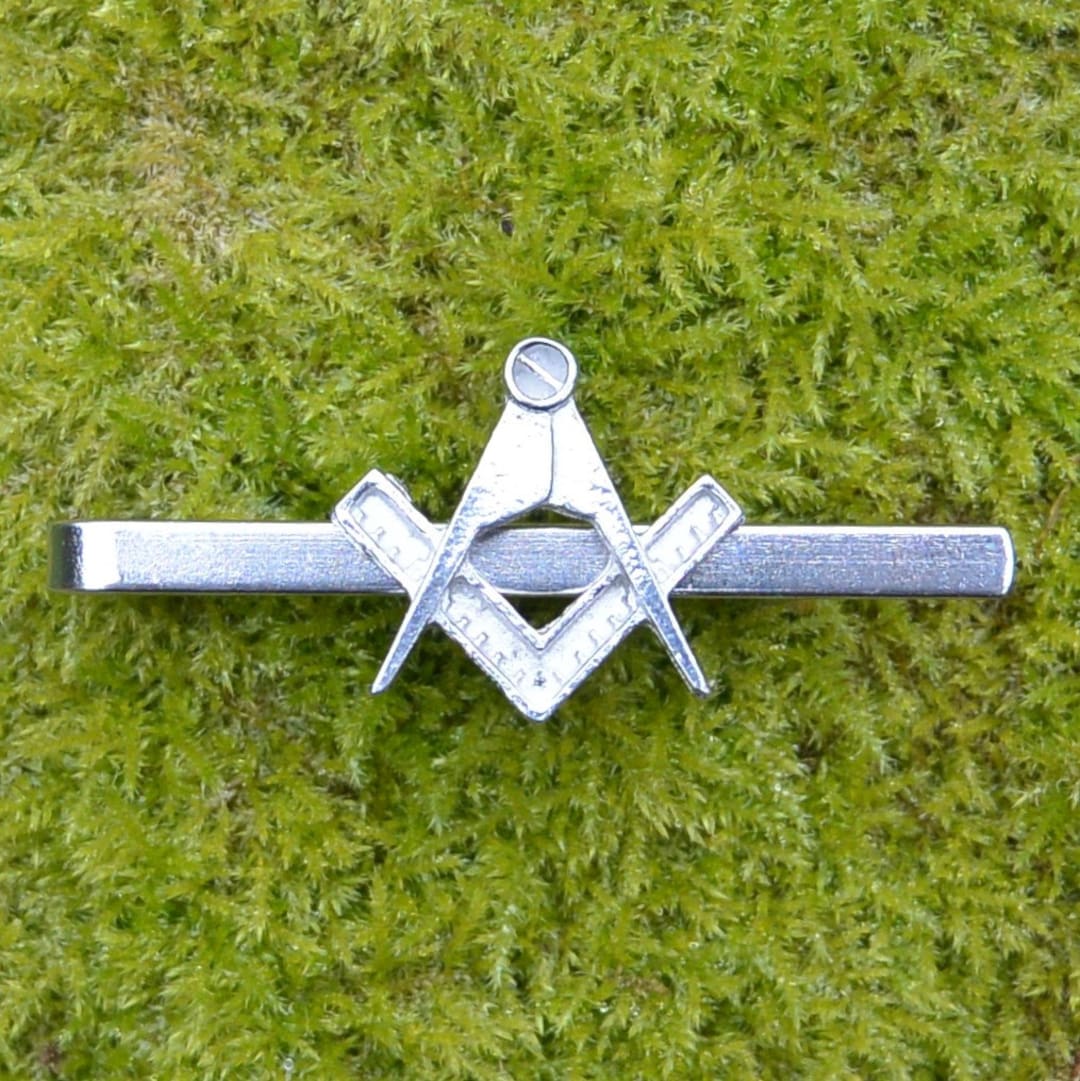 Masonic Tie Clip, Masonic Tie Slide, Handcast in Fine Pewter by William ...