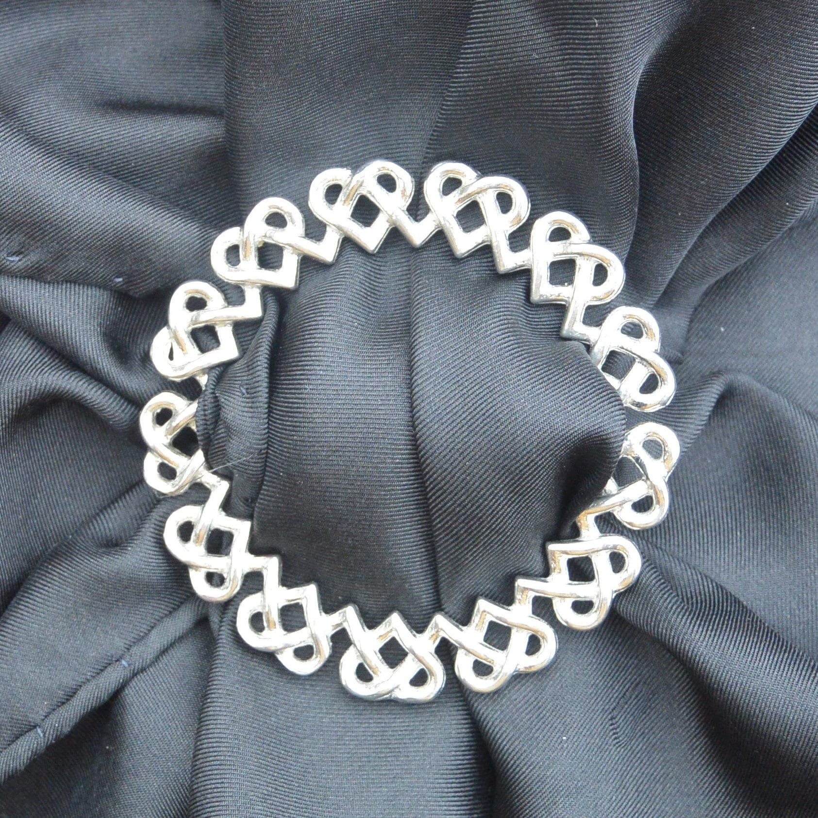 Celtic Heart Scarf Ring Fine Pewter Scarf Ring Hand Cast by | Etsy