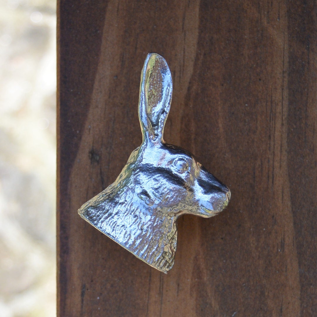 Hares Head Kitchen Knobs, Rabbit Drawer Knobs, Cabinet Knobs, Handmade ...