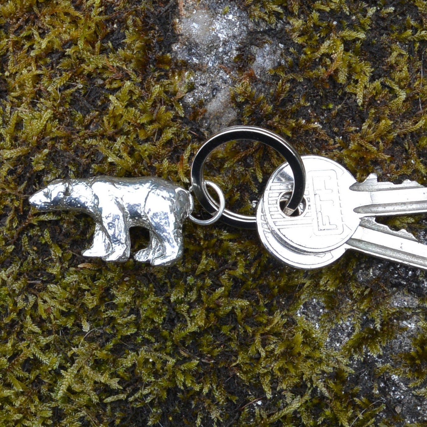 Polar Bear Keyring, Polar Bear Keychain, Handmade, by William Sturt, in ...