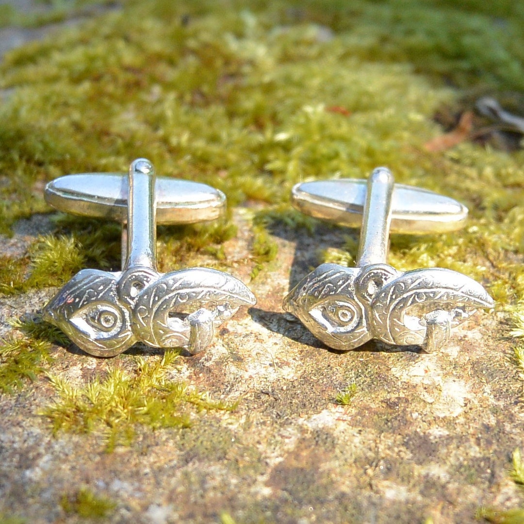 New Zealand Maori Manaia Cufflinks, Hand Cast, in Finest Pewter by ...
