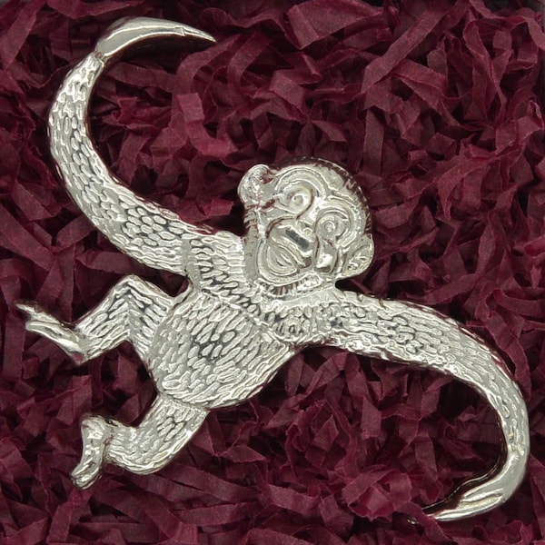 Monkey Brooch - Etsy