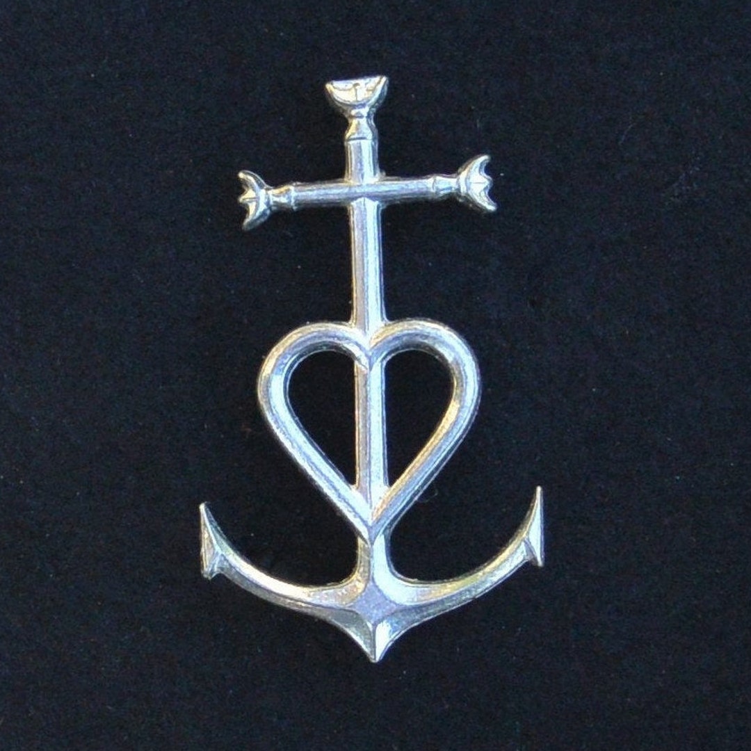 Camargue Cross Brooch, Croix De Camargue, Camargue Brooch, Anchor Cross ...