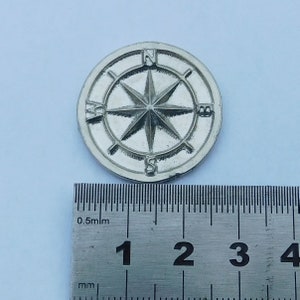 Compass Pocket Token With Message Card, Personnalised Pocket Token ...