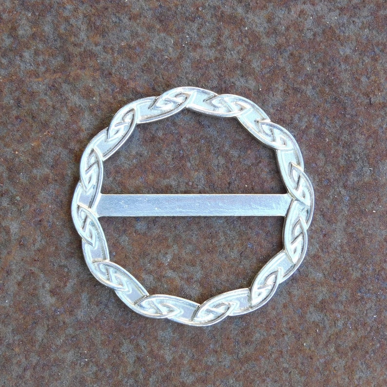 Celtic Plait Scarf Ring Celtic Knot Scarf Ring Handmade in | Etsy