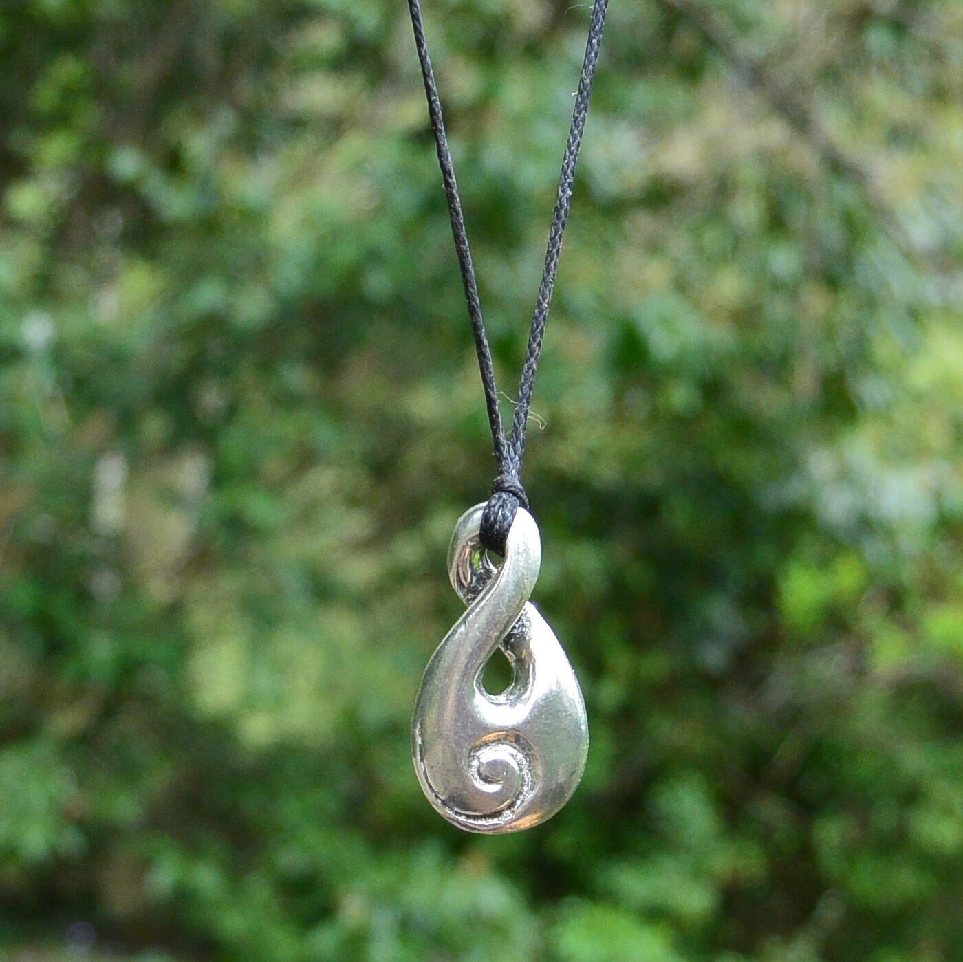 Infinity Loop Pendant Surfer Pendant Handmade in Fine | Etsy