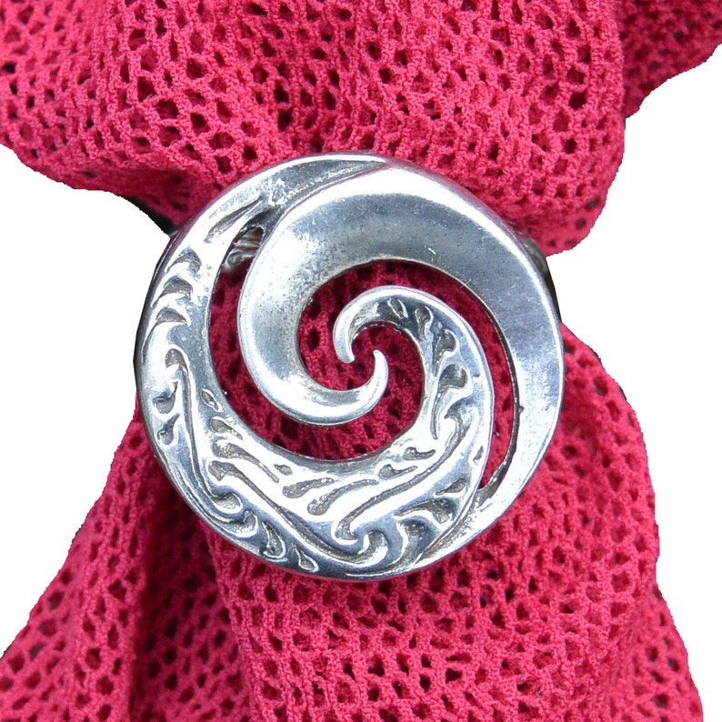Maori Spiral Scarf Ring Spiral Scarf Slide Handmade in - Etsy