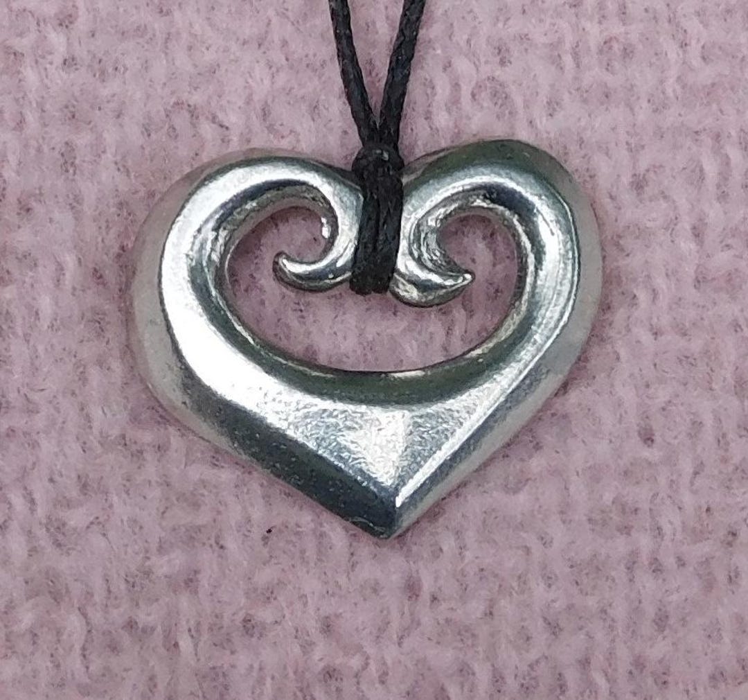 Koru Heart Pendant, Represents New Beginnings and Love. Hand Made by ...