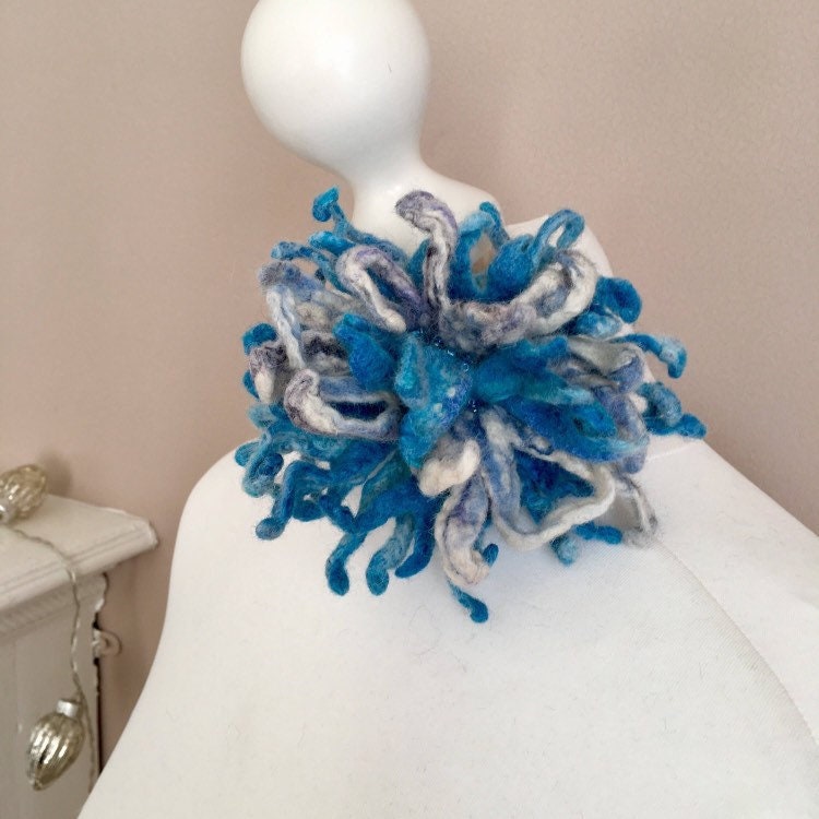 Wool Felted Brooch Flower Style Brooch Pin - Etsy