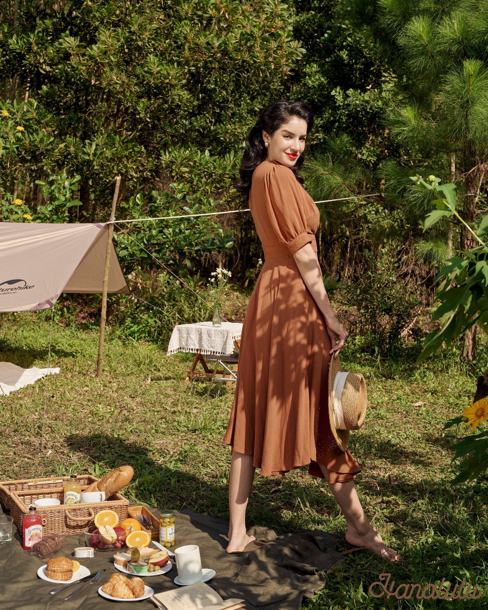 Linen Sundress-linen Classic Bust Detailed Dress-linen Vintage - Etsy