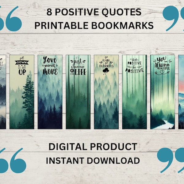 Quote Bookmarks - Etsy