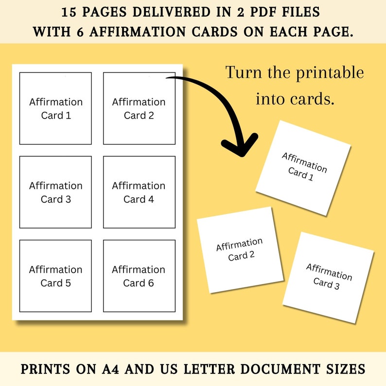 90 Printable Abundance Affirmation Cards Wealth Affirmations Financial ...