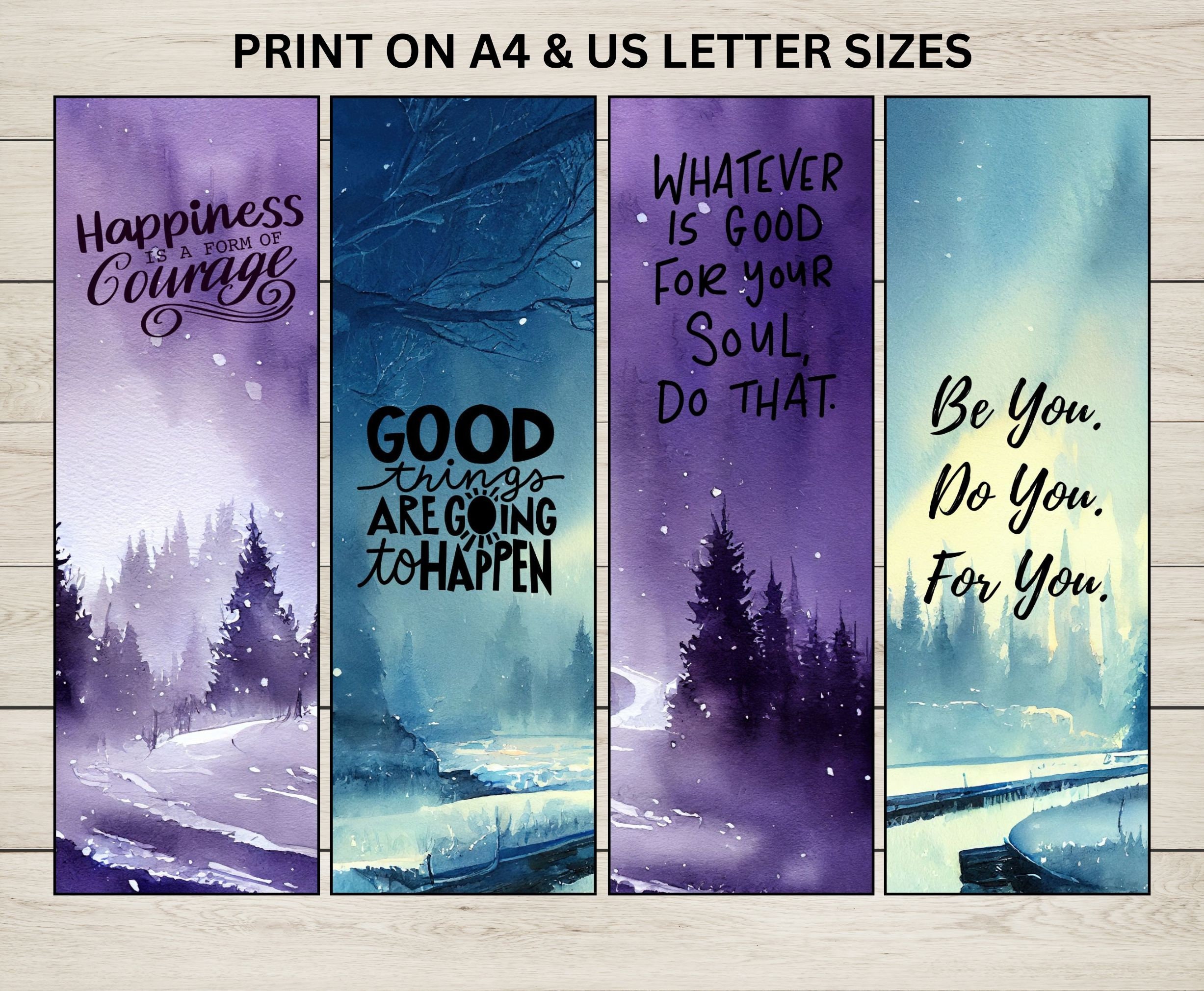 8 Mindset Bookmarks, Positive Bookmarks, Quotes Bookmarks, Bookmark ...