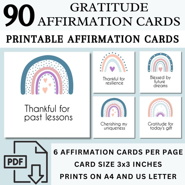 Affirmations Cards Printable - Etsy