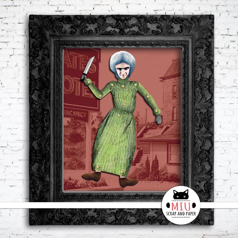 Articulated Paper Doll. Psycho Movie. Alfred Hitchcock. - Etsy