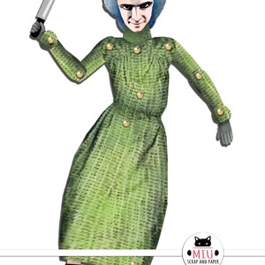 Articulated Paper Doll. Psycho Movie. Alfred Hitchcock. - Etsy