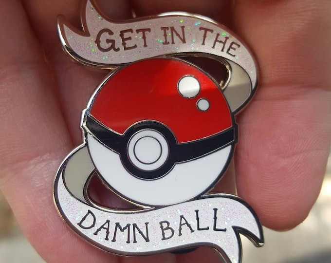 Get in the Damn Ball Enamel Pin - Etsy