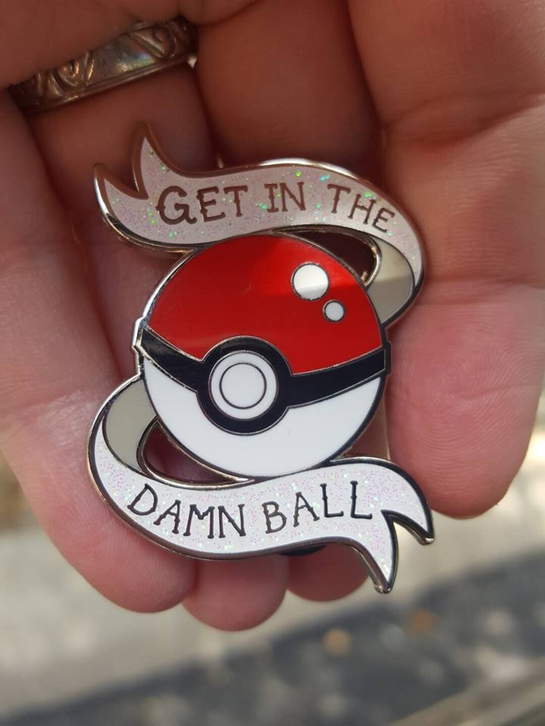 Get in the Damn Ball Enamel Pin - Etsy