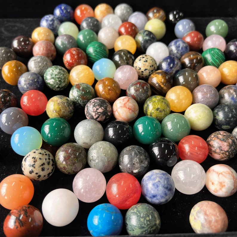 10 Pcs/lot Mini Crystal Sphere 20mm Crystal Ball Assorted - Etsy