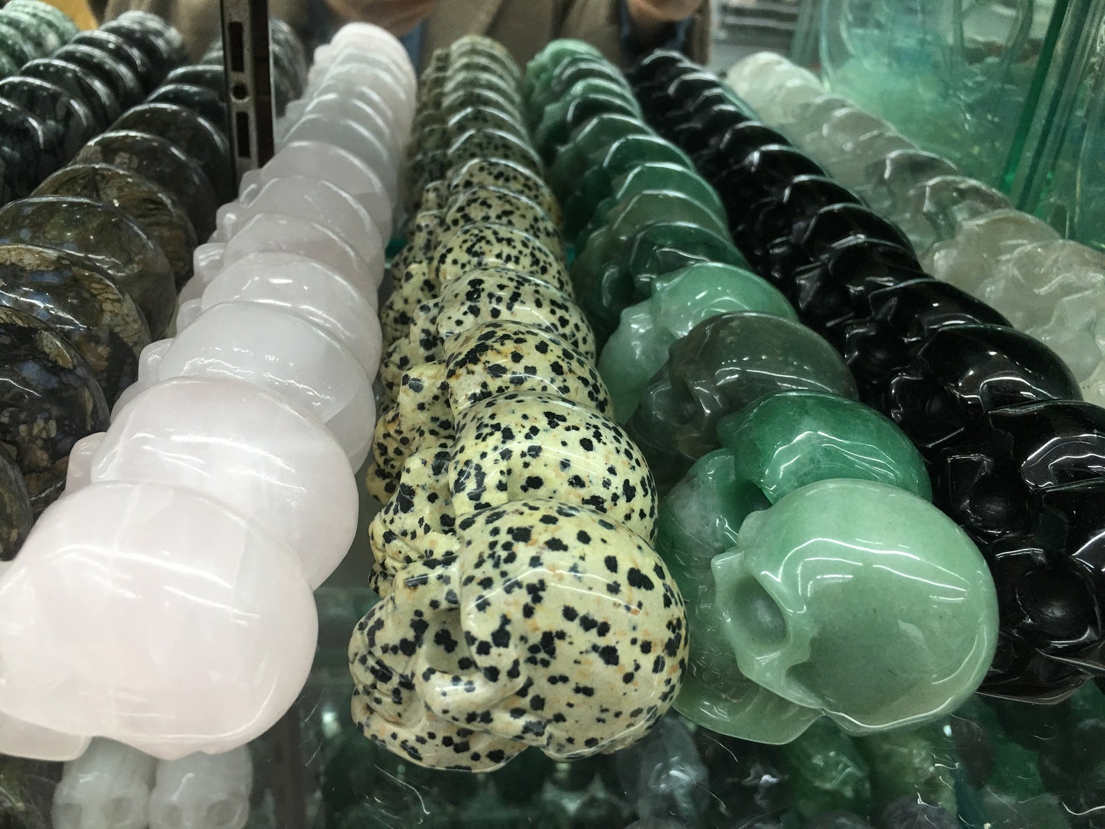 2 Crystal Skull Statue Gemstone Skull Hand Carved - Etsy