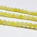Lemon Jade, Light Yellow Round Gemstone, Smooth Round Beads, 4mm 6mm ...