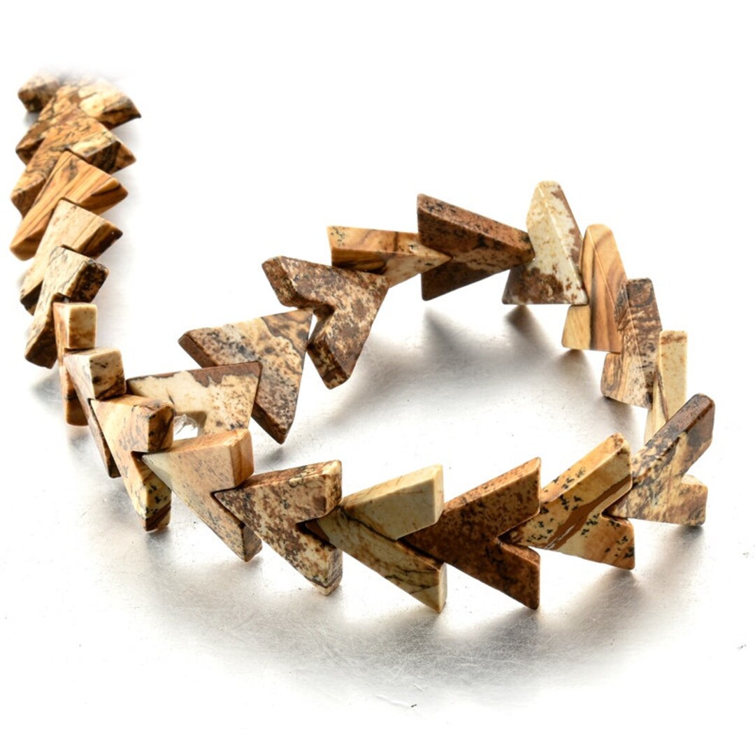 Picture Jasper Jasper Arrow V Shape , Arrowhead Shape, 20mm - Etsy