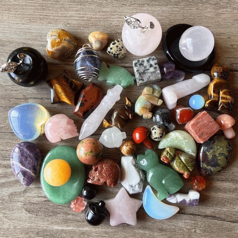 Mystery Crystal Carving Bulk Surprise Crystal Crystal Gift - Etsy