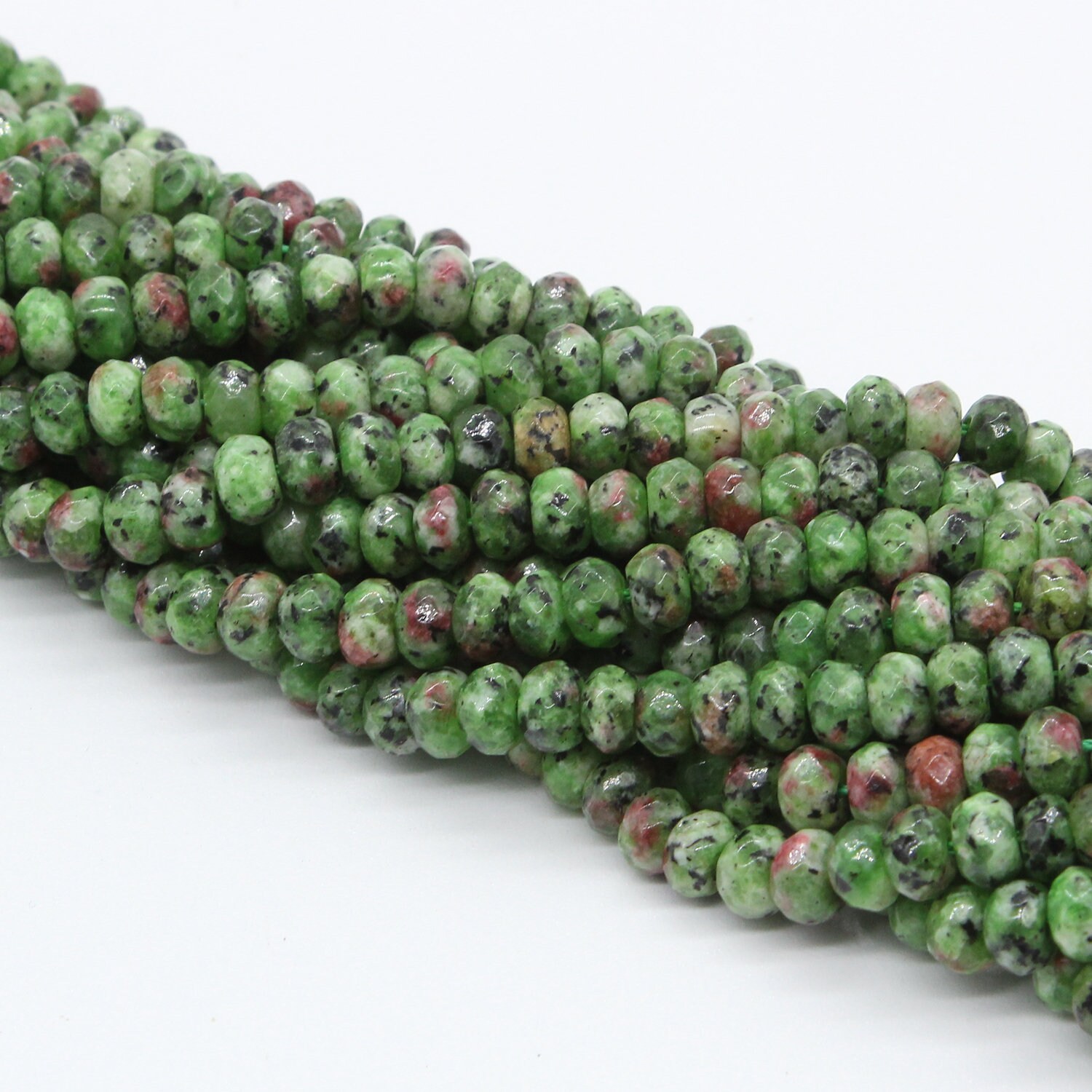 6 5mm Groen Faceted Rondelle kwarts kralen Groen Gevlekt - Etsy Nederland