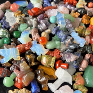 Mini Crystal Animal Carving Mystery Crystal Surprise Crystal - Etsy