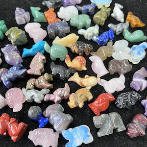 Mini Crystal Animal Carving, Mystery Crystal, Surprise Crystal, Mini ...