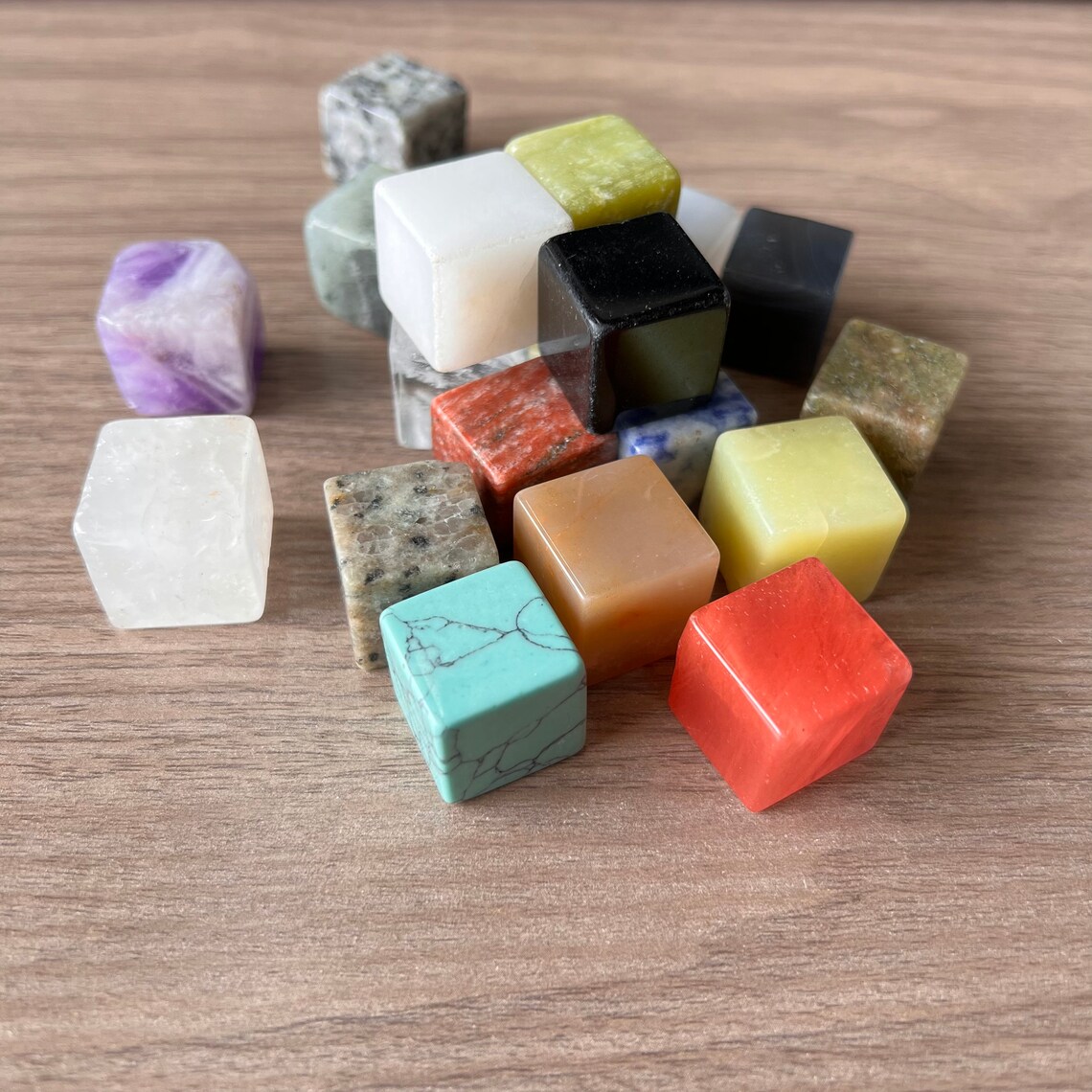 Crystal Cubes Set Crystal Square Assorted Crystal Carving - Etsy